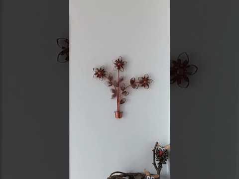 ADORNO PARA PARED. Manualidad con rollos de papel higiénico #decoracionparaelhogar #hechoencasa #diy