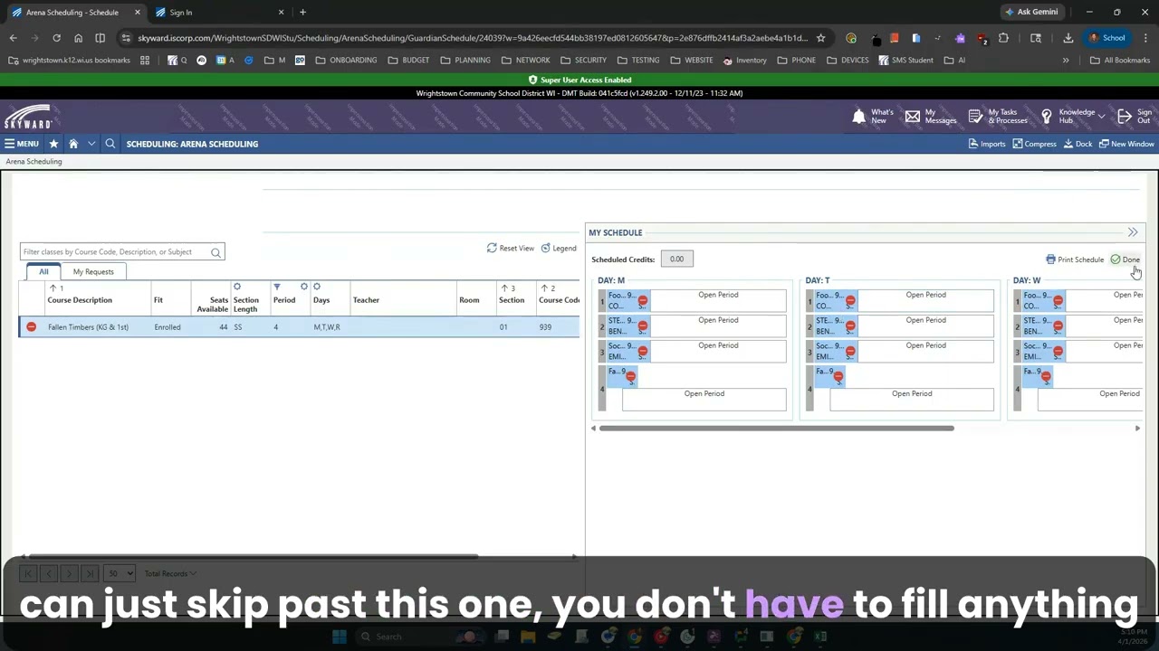 Summer School Scheduling Overview 2026