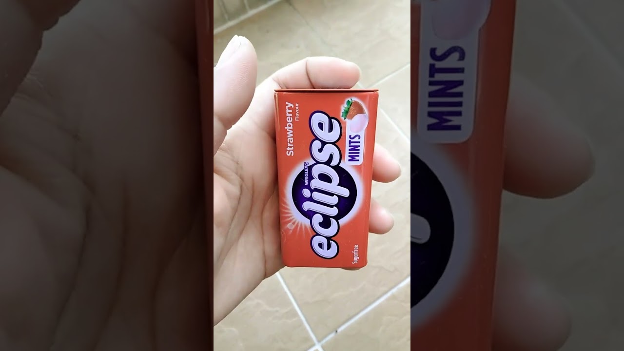 satisfying sound eclipse strawberry mints #shortvideo #shorts #candy