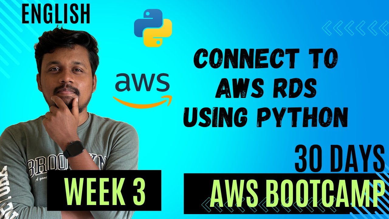 Connect to PostgreSQL AWS RDS using python | AWS Bootcamp Week 3