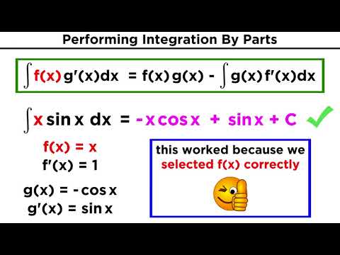 Integration By Parts