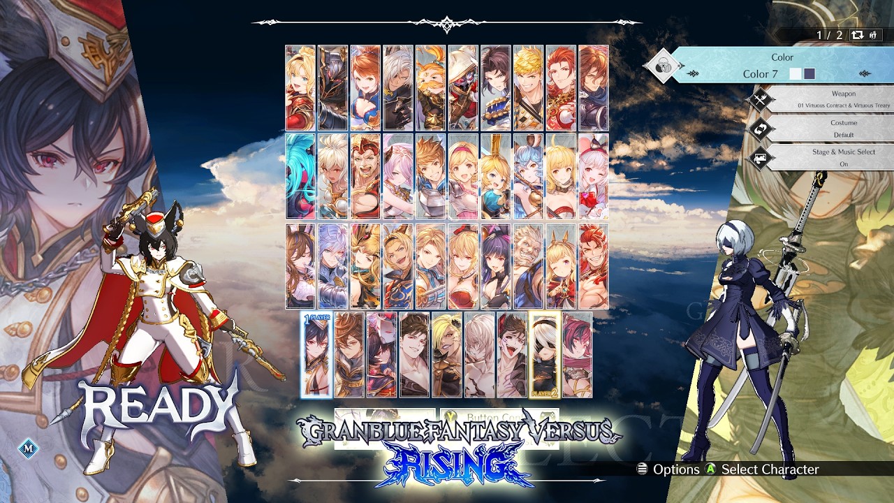 Granblue Fantasy Versus Rising - All Character Select Screen Animations (Full Roster)