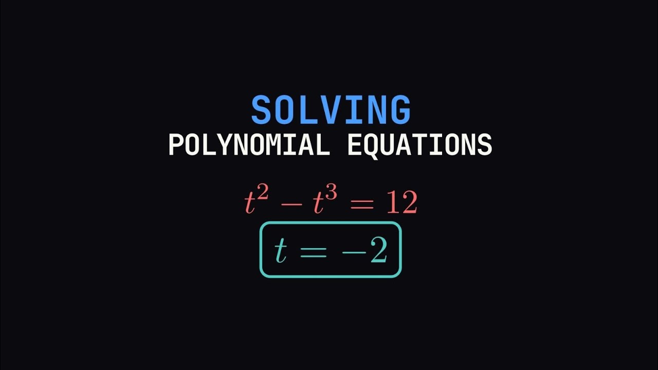 Solving Polynomial Equations | Step-by-Step Example 