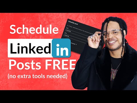 How to Schedule Posts on Linkedin for FREE (no tools needed)