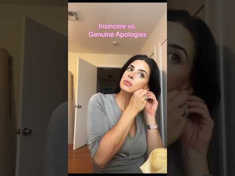 Insincere vs. Genuine Apologies #wellwithraele #conflictresolution #apologies #imsorry