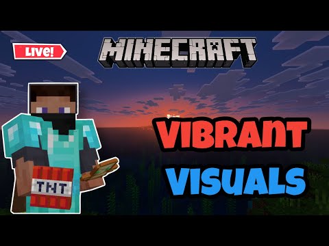 *LIVE* Minecraft Bedrock Testing Vibrant Visuals and Playing with Viewers!!