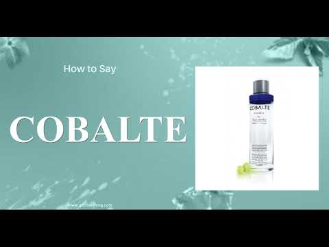 How to Say Cobalt vodka [In British]
