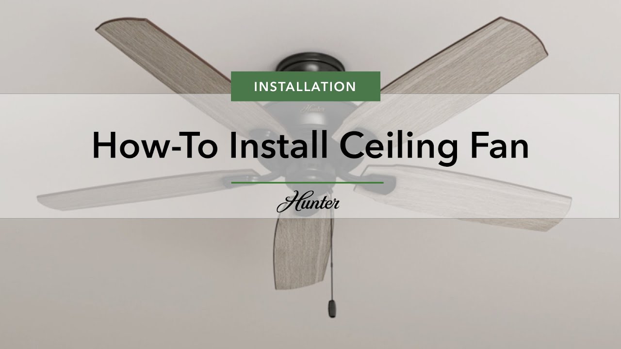 How to Install a Ceiling Fan | Hunter Fan Company #DIYHomeProjects #HomeImprovementTips #diy #home