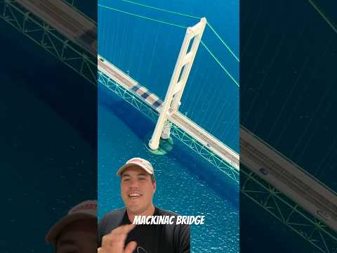 The Mackinac Bridge connecting Michigan’s Upper Peninsula and Lower Peninsula. #mackinacbridge