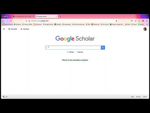 Google Scholar & Library Research