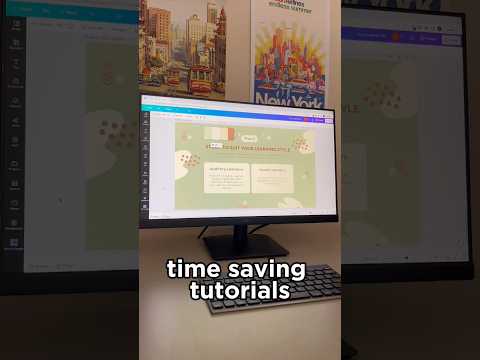 Canva presentation Color combo tricks💥⚡ #tutorial #adobe #motivation #life #success #fb #easy #canva