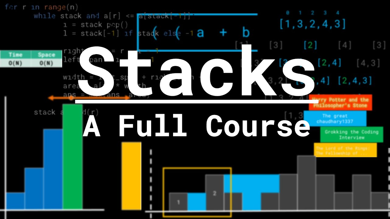 Stack Data Structure from Scratch for Coding Interviews | 15 Problems from LeetCode & InterviewBit