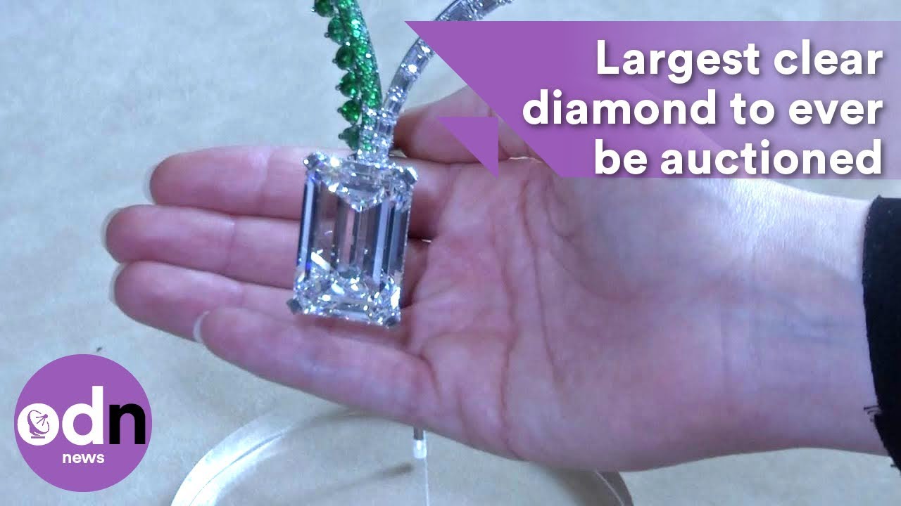 This is the largest clear diamond to ever be auctioned