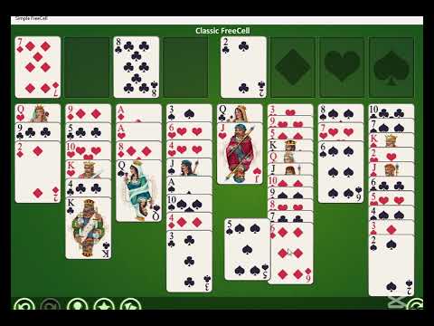 how to play freecell solitaire game no #223975 - live play - random mode for beginner #freecell
