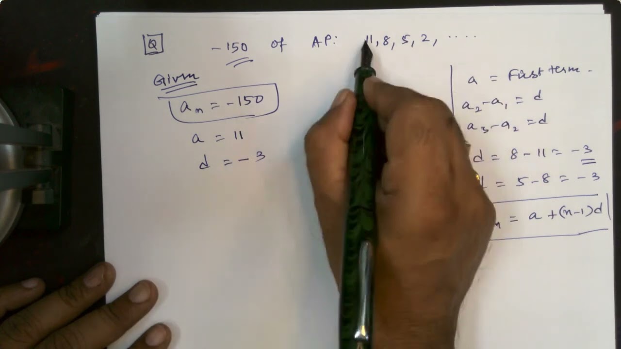 Arithmetic progression problem to check the given term