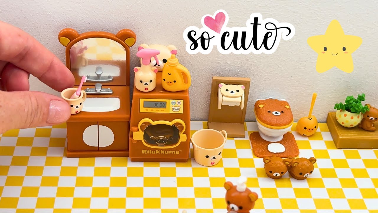 Cutest Rilakkuma Mini Washroom 🌟 ASMR 🌟