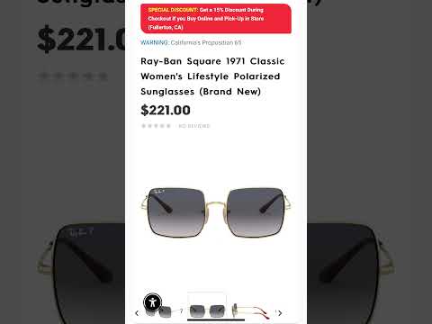 Motorhelmets Store Sale Ray-Ban Square 1971 Men's & Classic Women's Lifestyle Polarized Sunglasses