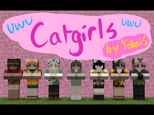Villagers/Illagers to Catgirls Minecraft Texture Pack