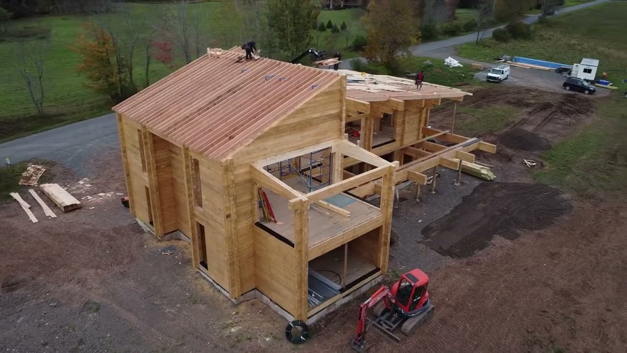 Windham Villas Log House by Trident Modular Housing