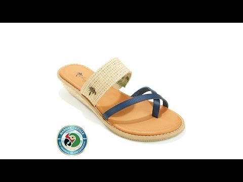 Margaritaville Raffia Wedge ToeLoop Sandal