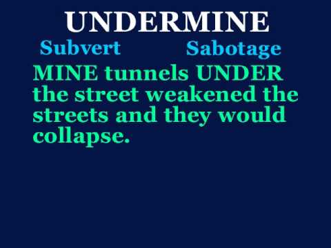 undermine