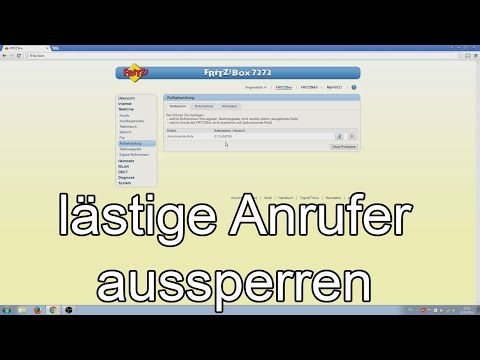 Rufnummern sperren in der Fritzbox und unerwünschte Anrufer blockieren