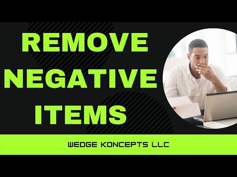 How to Remove Derogatory Items from Credit Report