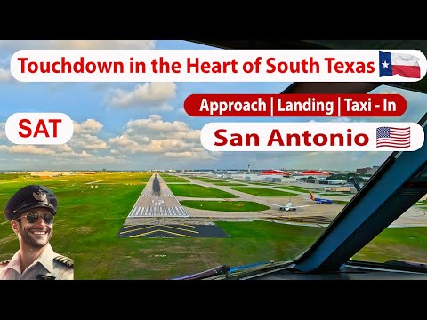SAT 🛬 Landing at San Antonia INTL Airport 🇺🇸 Airbus A330 ✈️ Flying to the HEART ♥️ of South Texas