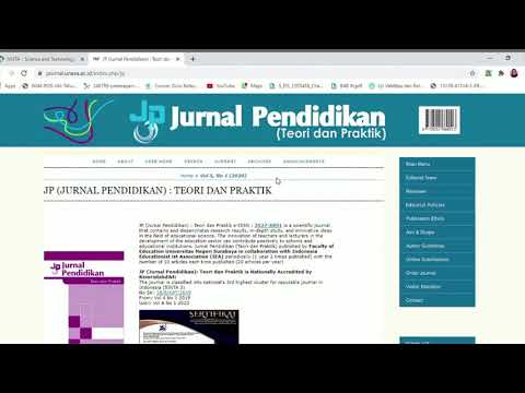 Mudah! Tutorial publikasi artikel jurnal pendidikan terindex SINTA GRATIS
