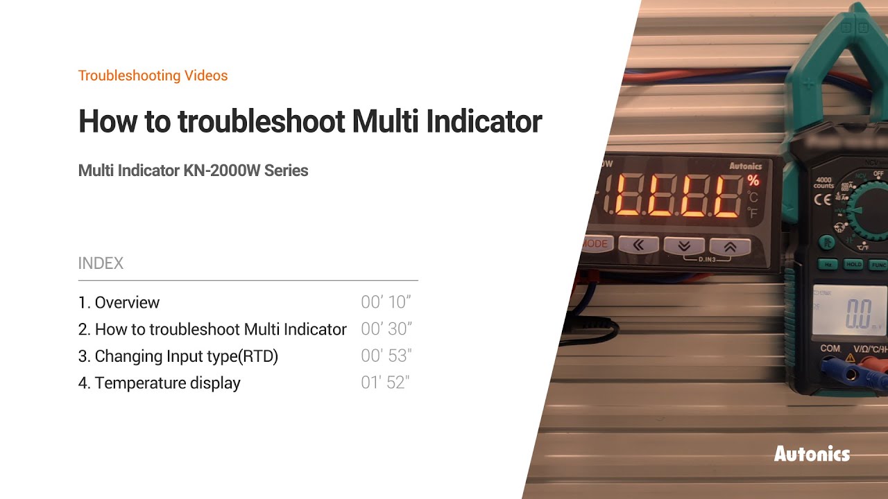 Autonics Tutorial : How to troubleshoot Multi Indicator