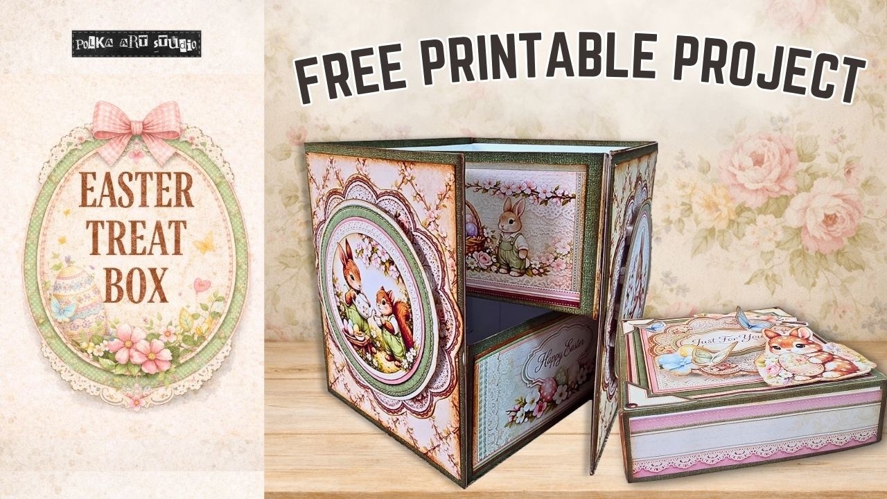 Proyecto y tutorial gratuitos para crear una caja de dulces de Pascua | Caja de regalo imprimible...