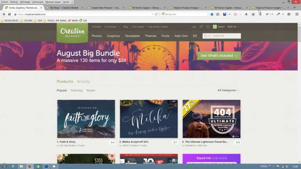 Creative Market Shop Owners Template