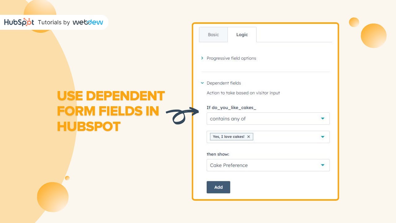 How to use dependent form fields in HubSpot