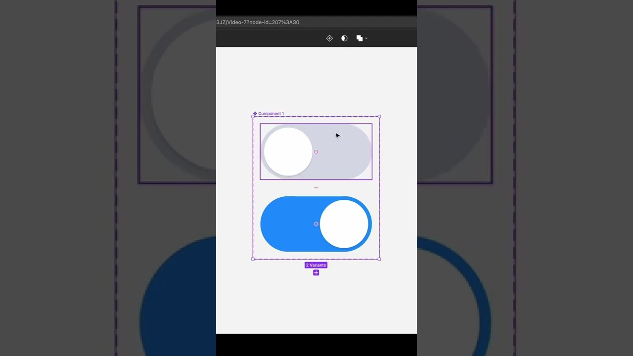 Learn how to design an interactive toggle switch - Figma tutorial 2023