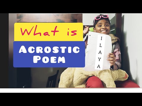 What is an Acrostic Poem?