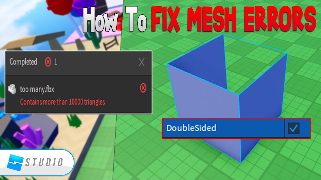 How To Fix ALL MESH IMPORT ERRORS.. (Roblox Studio)