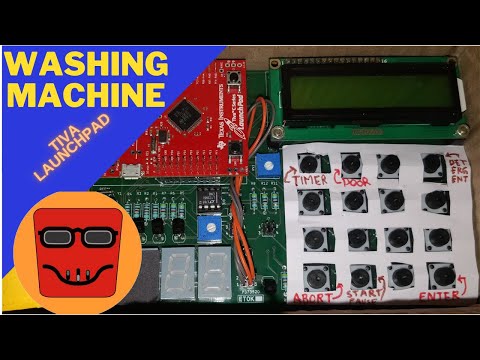 Washing Machine | Embedded Systems Project | TIVA tm4c123gh6pm microcontroller