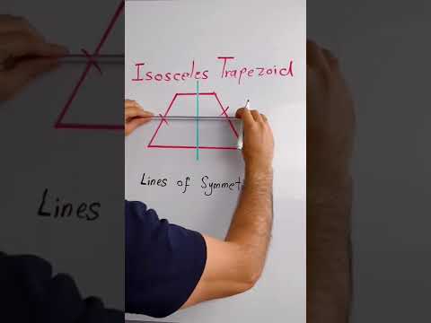 Lines of symmetry of an isosceles trapezoid