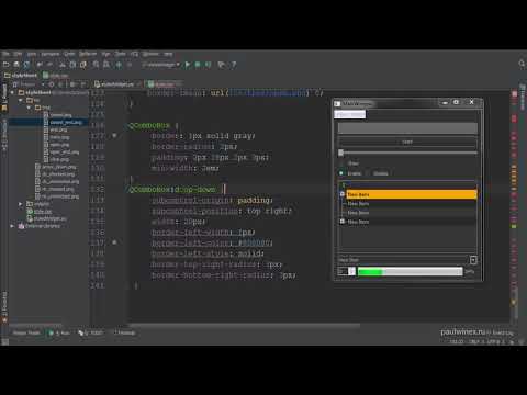 43  PyQt Framework  Стиль для QComboBox