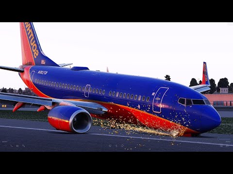 Boeing 737 Slams the Runway at LaGuardia Airport - Southwest Flight 345
