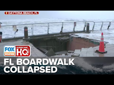 Tropical Storm Nicole: Parts Of Daytona Beach Boardwalk Collapse, Beach ...