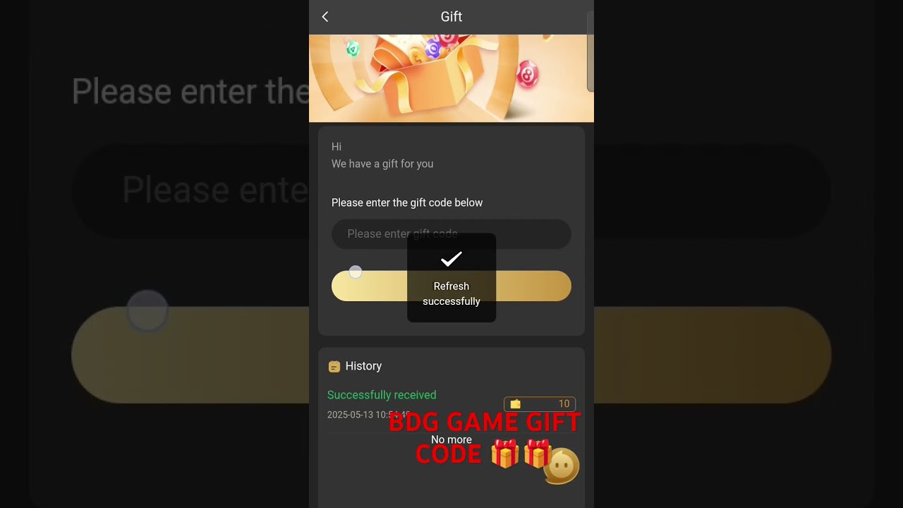 bdg game ke gift code new hay 🎁🎁 din bhai ko bdg gamer gift code chahie channel ko jarur join