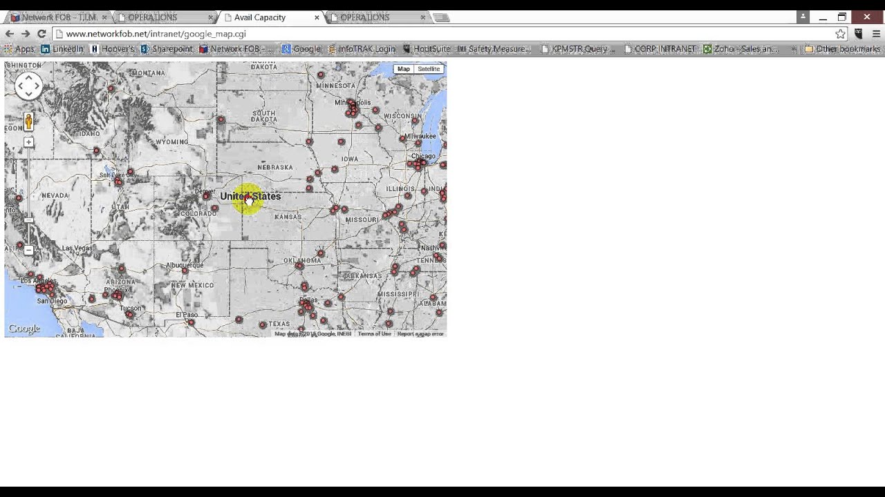 Inbound Capacity Map