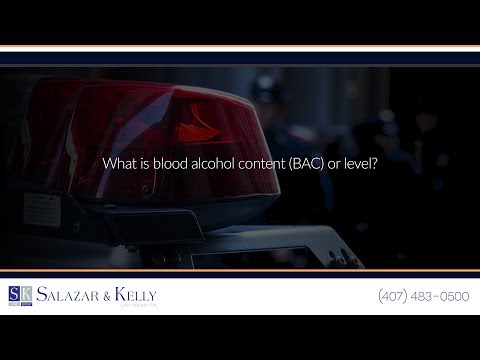 What is blood alcohol content (BAC) or level?