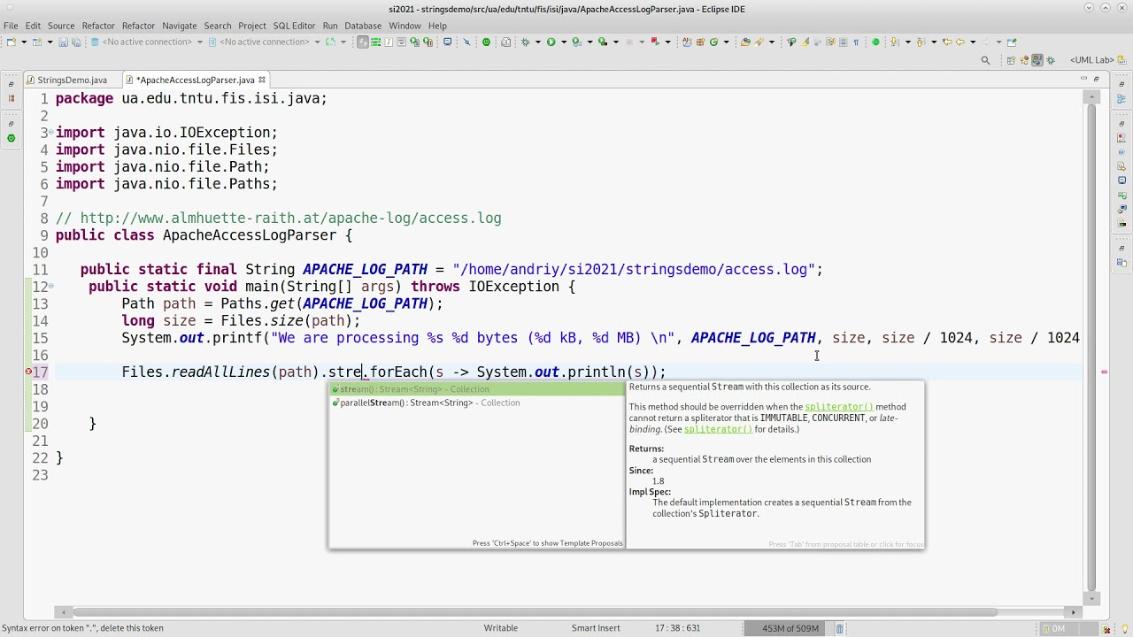 Regular Expressions in Java (example)