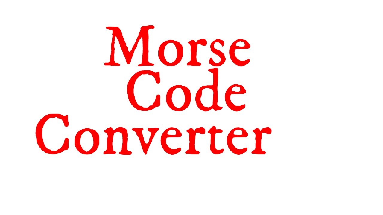 8.16 Morse Code Converter | Starting Out With Java