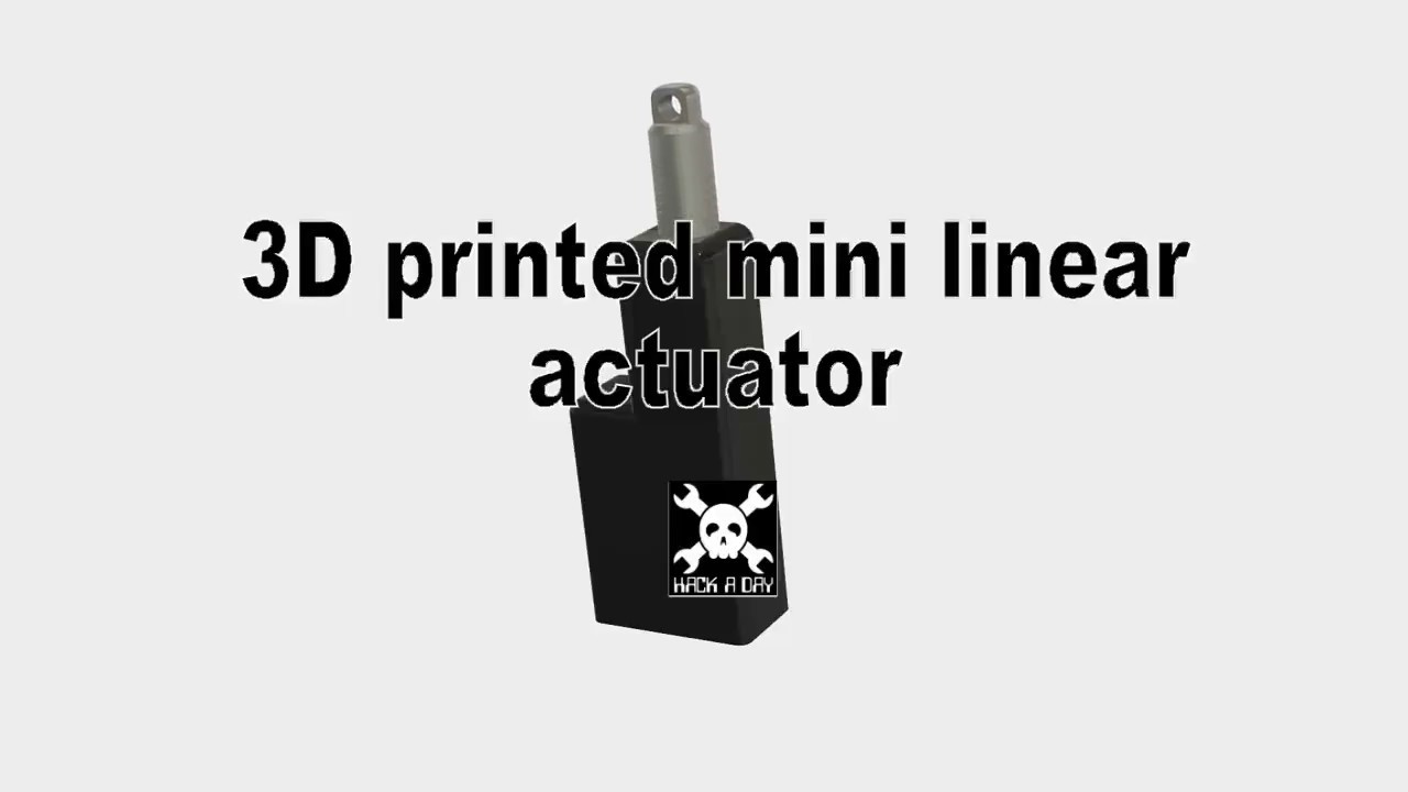 3D printed mini linear actuator Hackaday Prize Entry