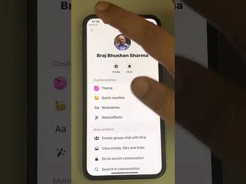 2 Ways to change theme in messenger app on iPhone