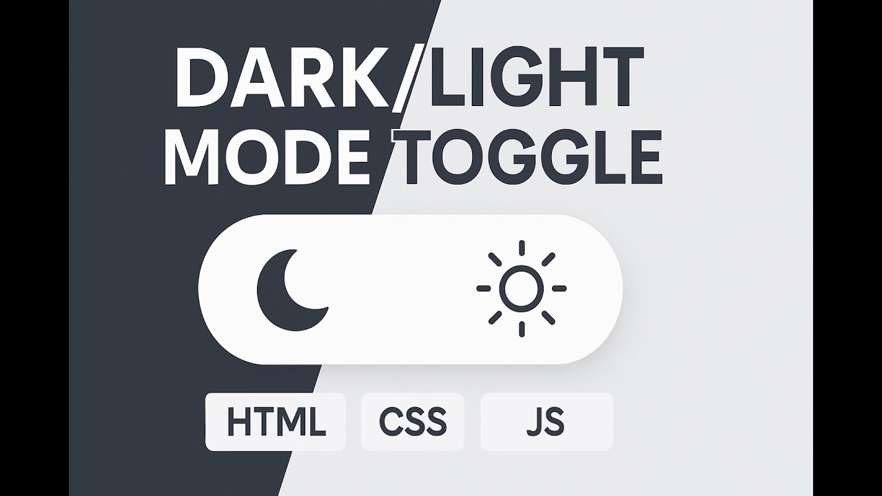 #Project 3 : Dark / Light Mode Toggle using HTML, CSS & JavaScript 🔥 | Smart Theme Switcher
