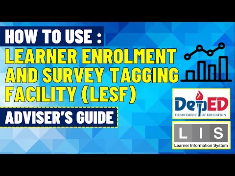 LESF TAGGING IN LIS-ADVISER'S GUIDE